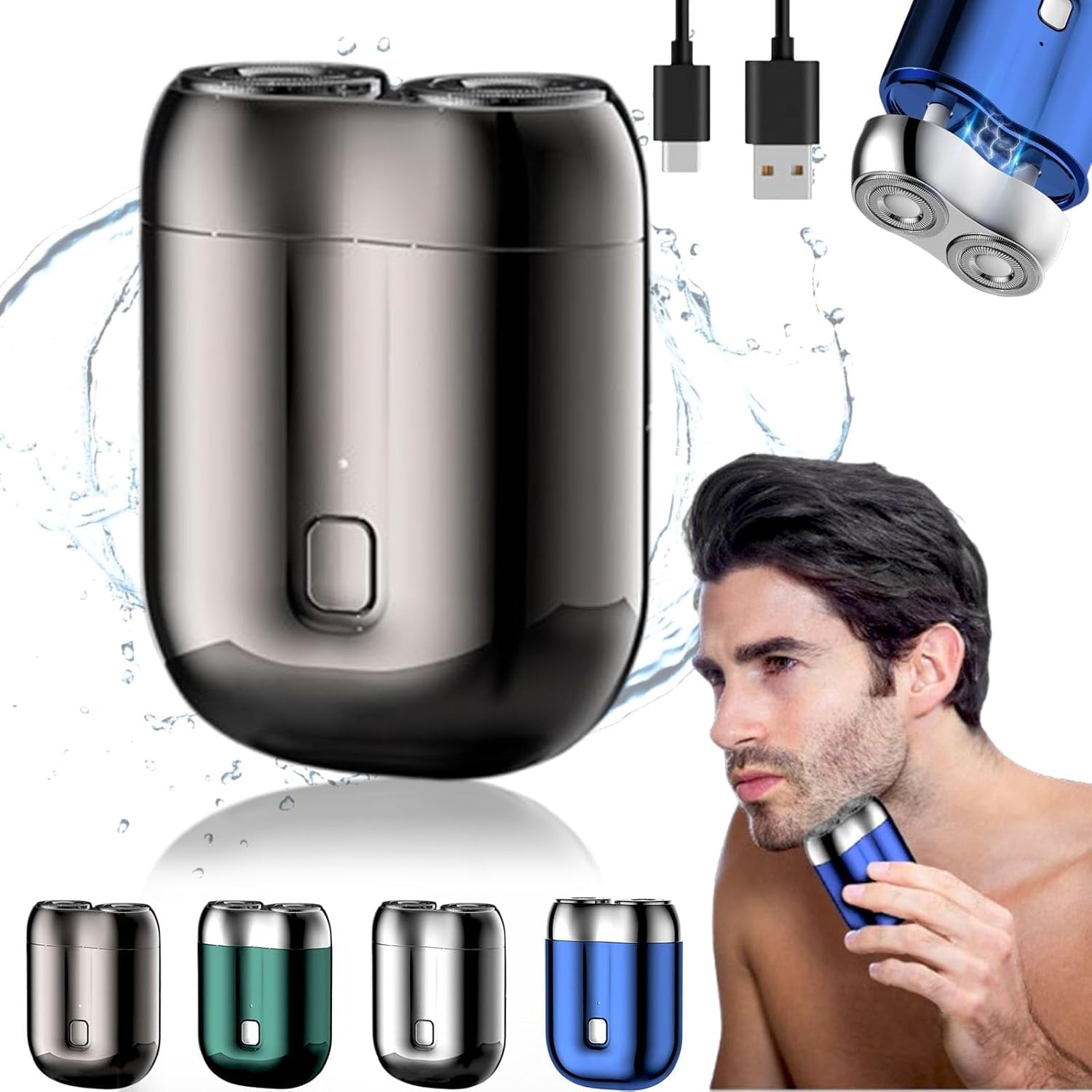 2024 New Upgrade Pocket Shaver USB Mini Shavers for Men, Rechargeable ...