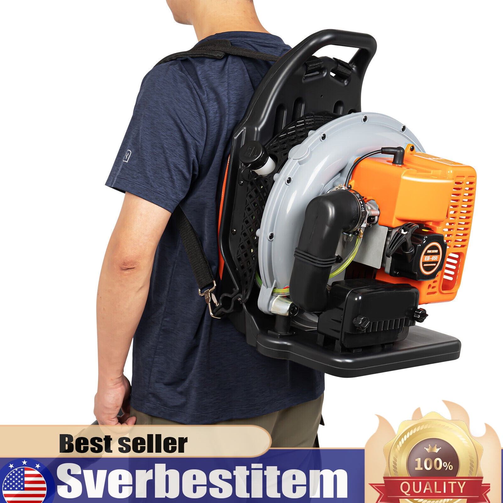 2024 New Upgraded 63CC 2-Stroke 850CFM 4.3HP Commercial Backpack Gas ...