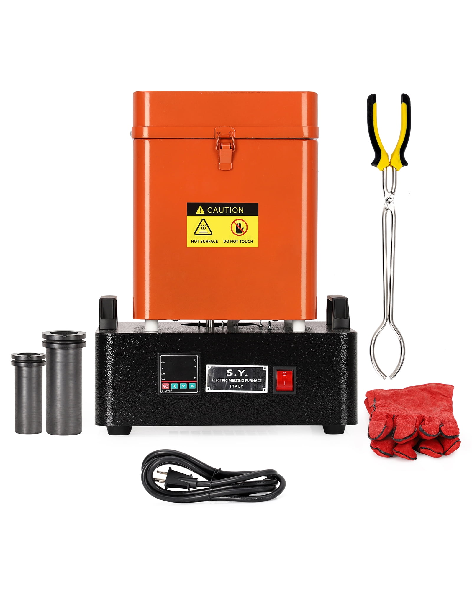 2024 New Upgraded Gold Smelting Furnace, 1+3kg Electric Furnace, 2100°F ...