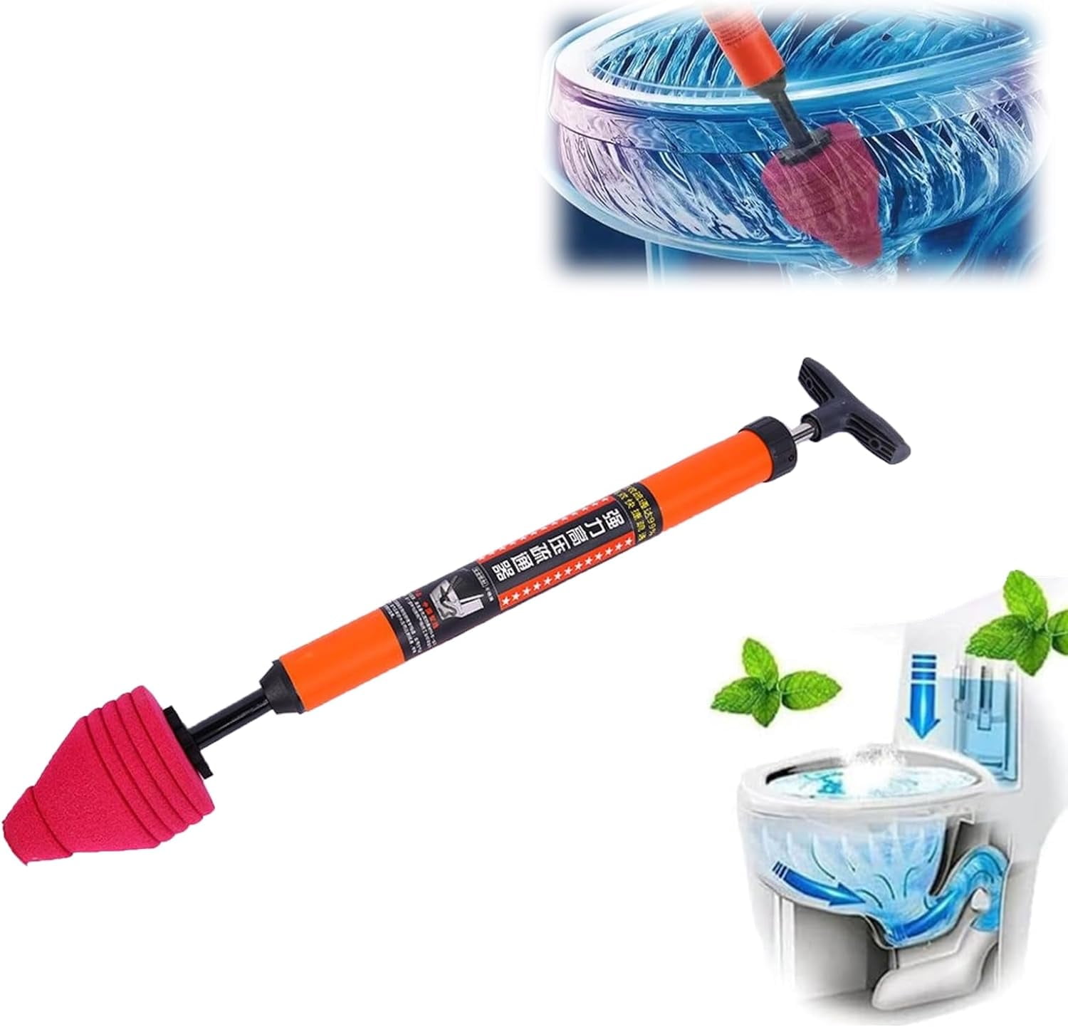 2024 New Upgraded High Pressure Toilet Plunger ,Air Plunger Toilet ...