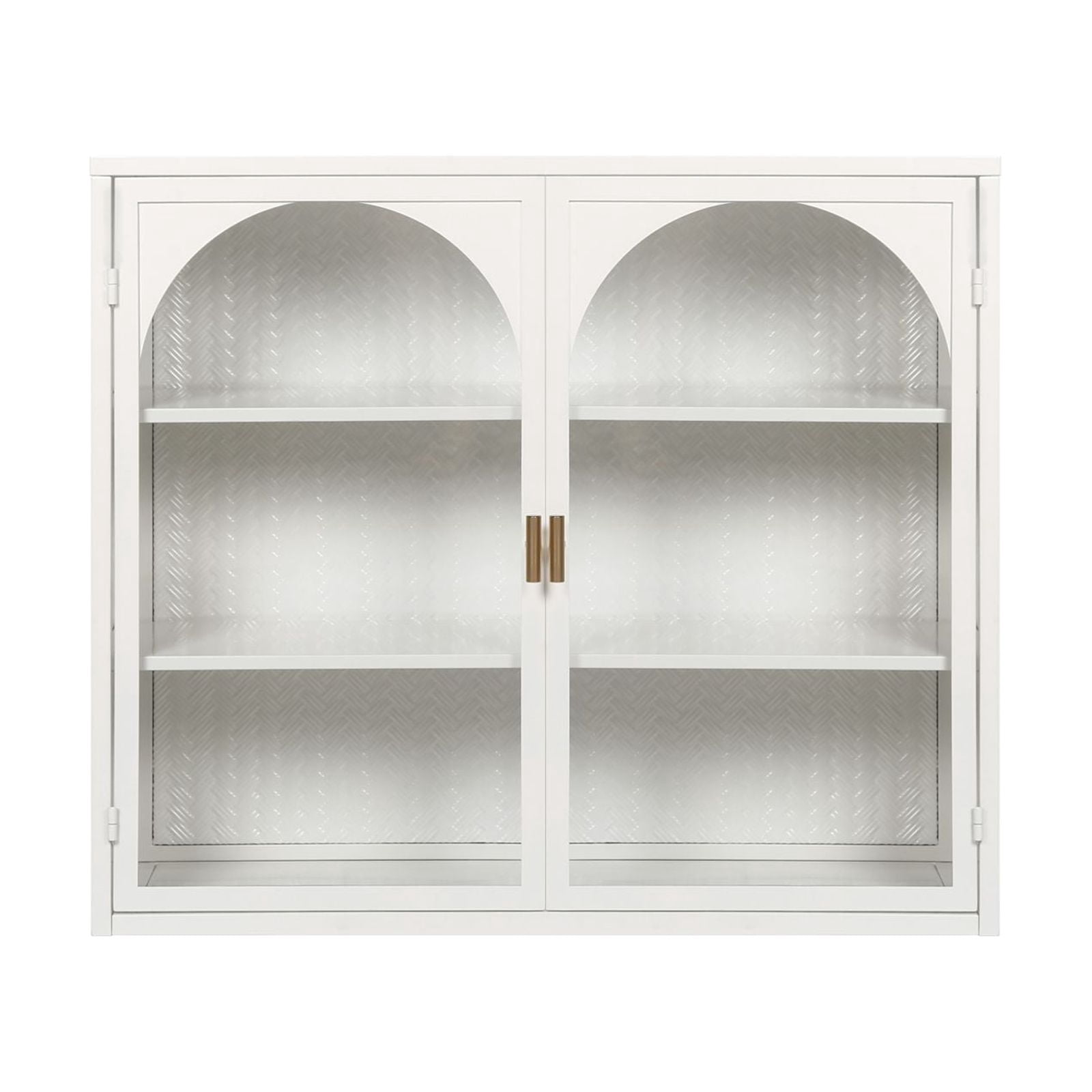 2024 New Wall Mounted Double Glass Door Cabinet Bathroom Storage 2405