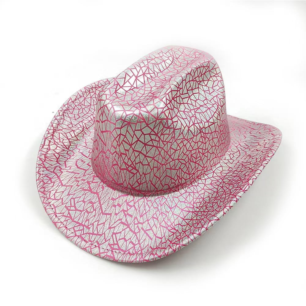 2024 New Western Style Tiara Cowgirl Hat for Man Woman Colorful Red ...