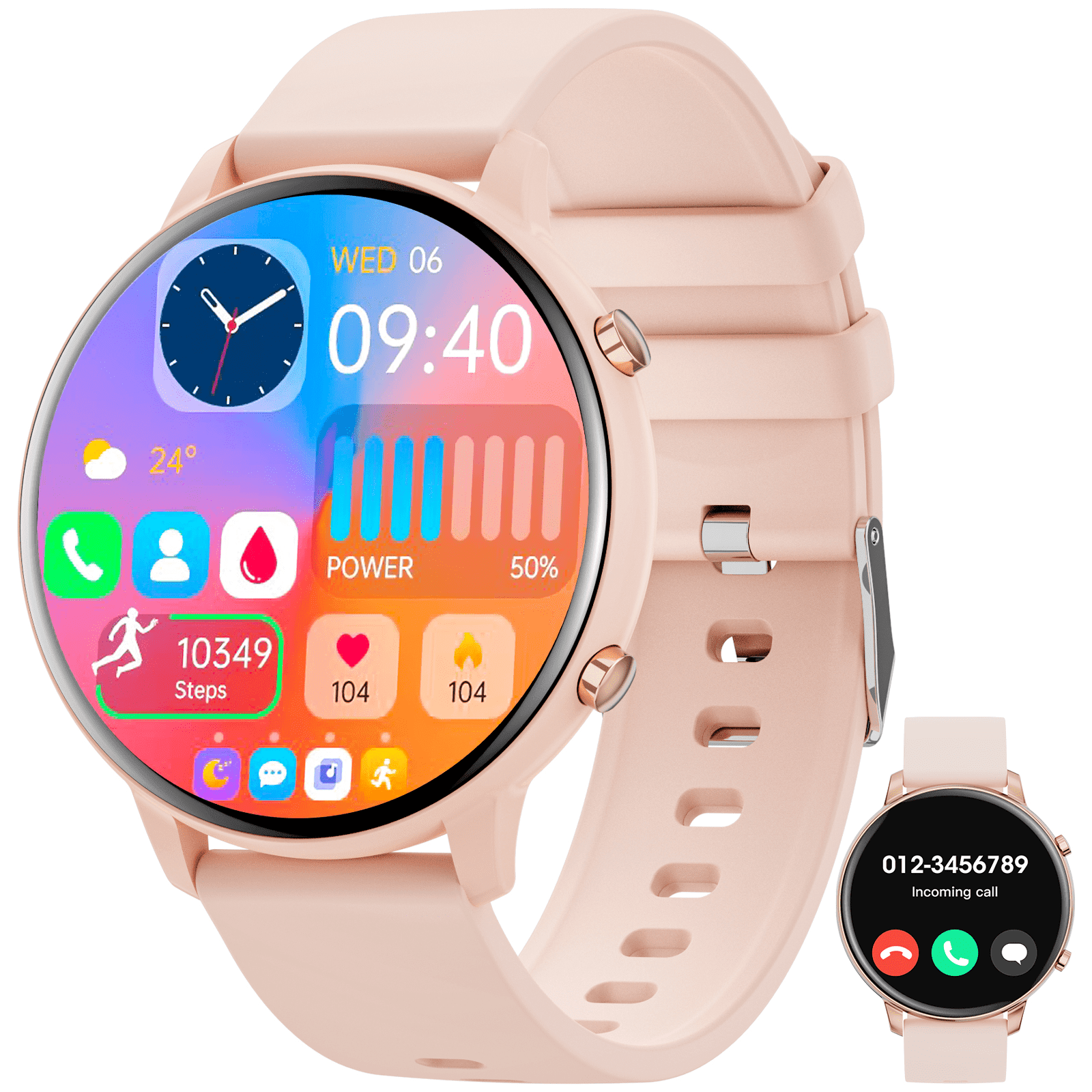 2024 New Women'S Smart Watch, 1.39 Inch Round Screen, Multiple Movement ...