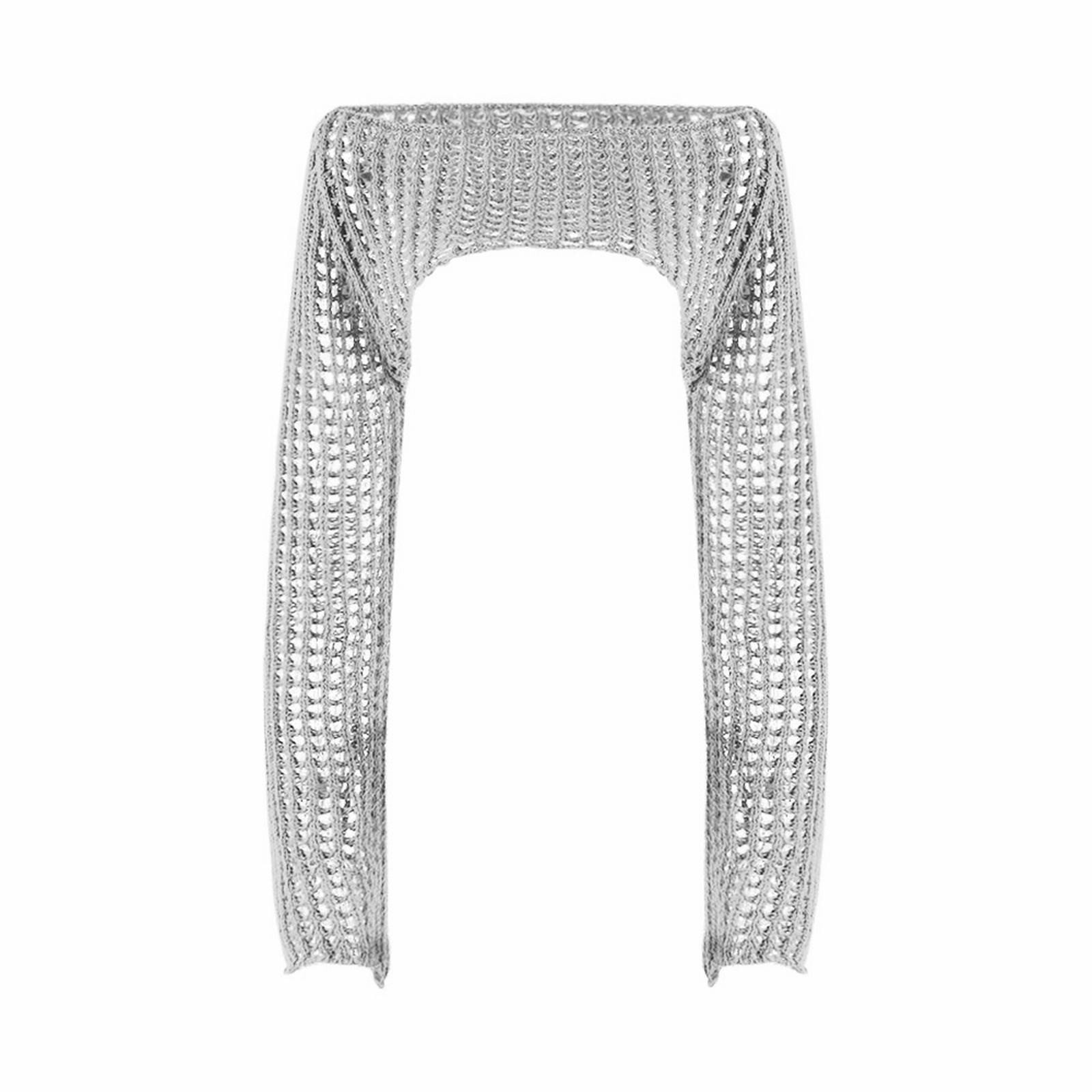 2024 New Womens Sexy European And Skirt Cover Ups For Women American Cutout Knitwear Solid