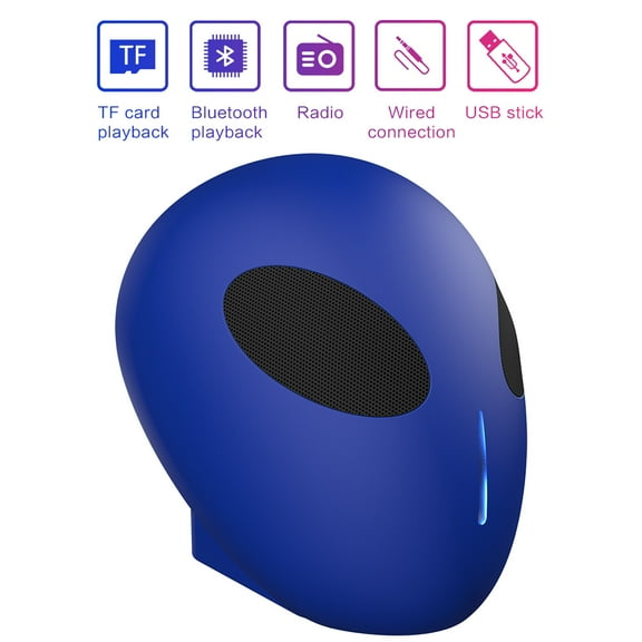 Blue Wireless Bluetooth Speaker Portable Mini Subwoofer Heavy Bass ...