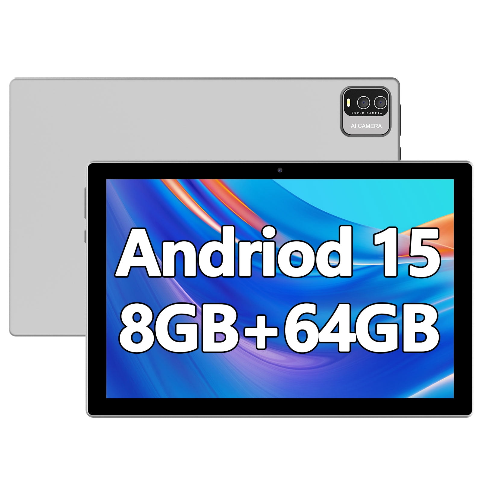 2025 Newest Android 15 Tablet, 10 inch 8GB RAM+64GB ROM/ 1TB Expandable ...