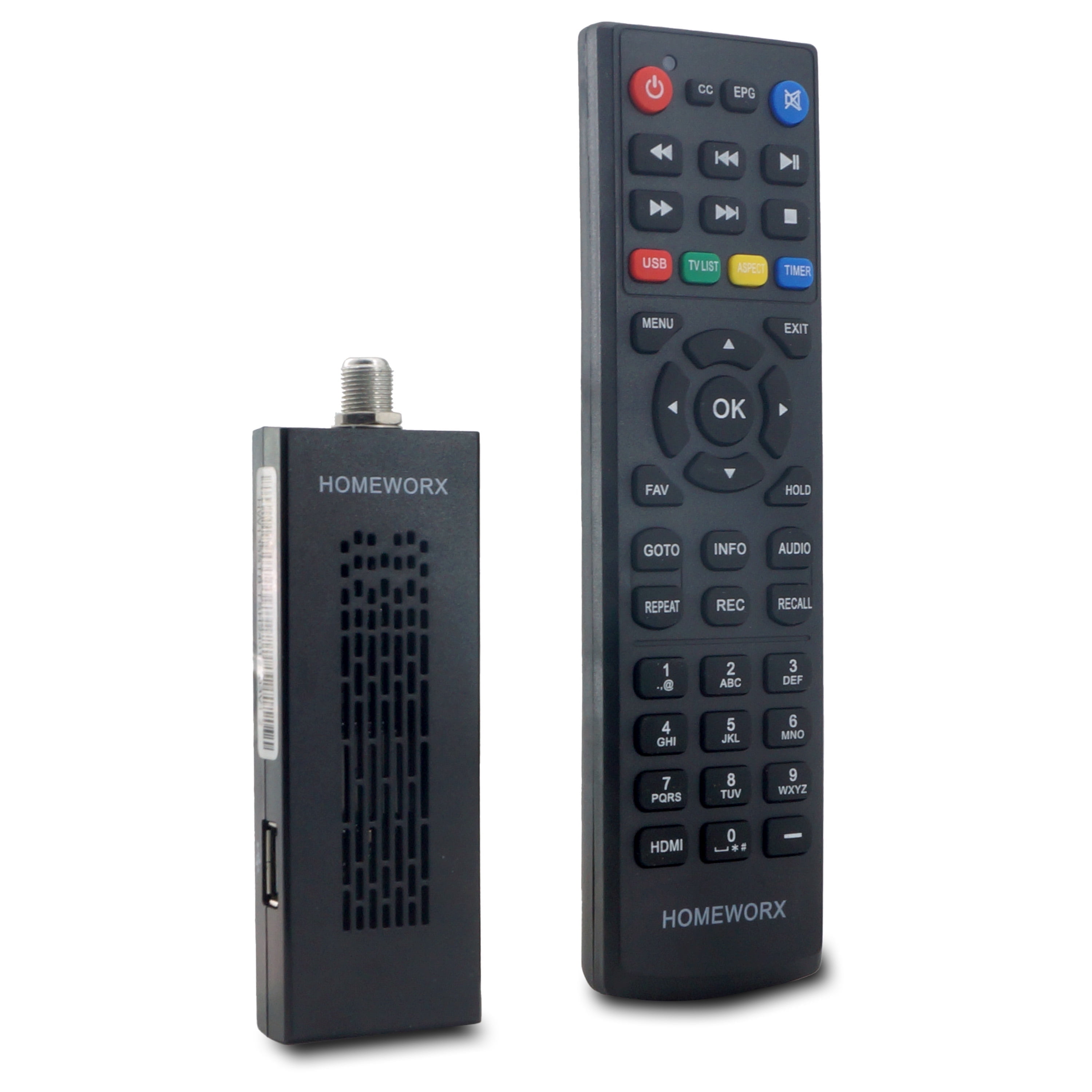 Digital TV Converter Box Dongle, ATSC Digital Converter Box with TV ...
