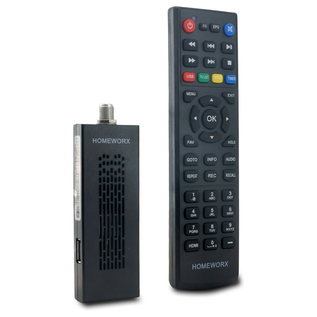 Digital TV Converter Box Dongle, ATSC Digital Converter Box with TV Tuner, TV Recording, USB ...