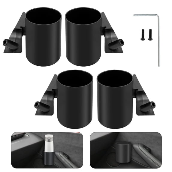 2024 Newest Model 3 Cup Holder for Doors, Front and Rear Doors Cup ...