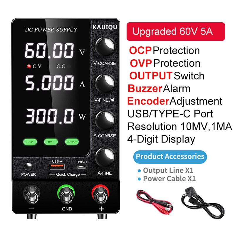 2024 Newest OCP OVP DC Adjustable Laboratory Power Supply 30V 10A 5A ...