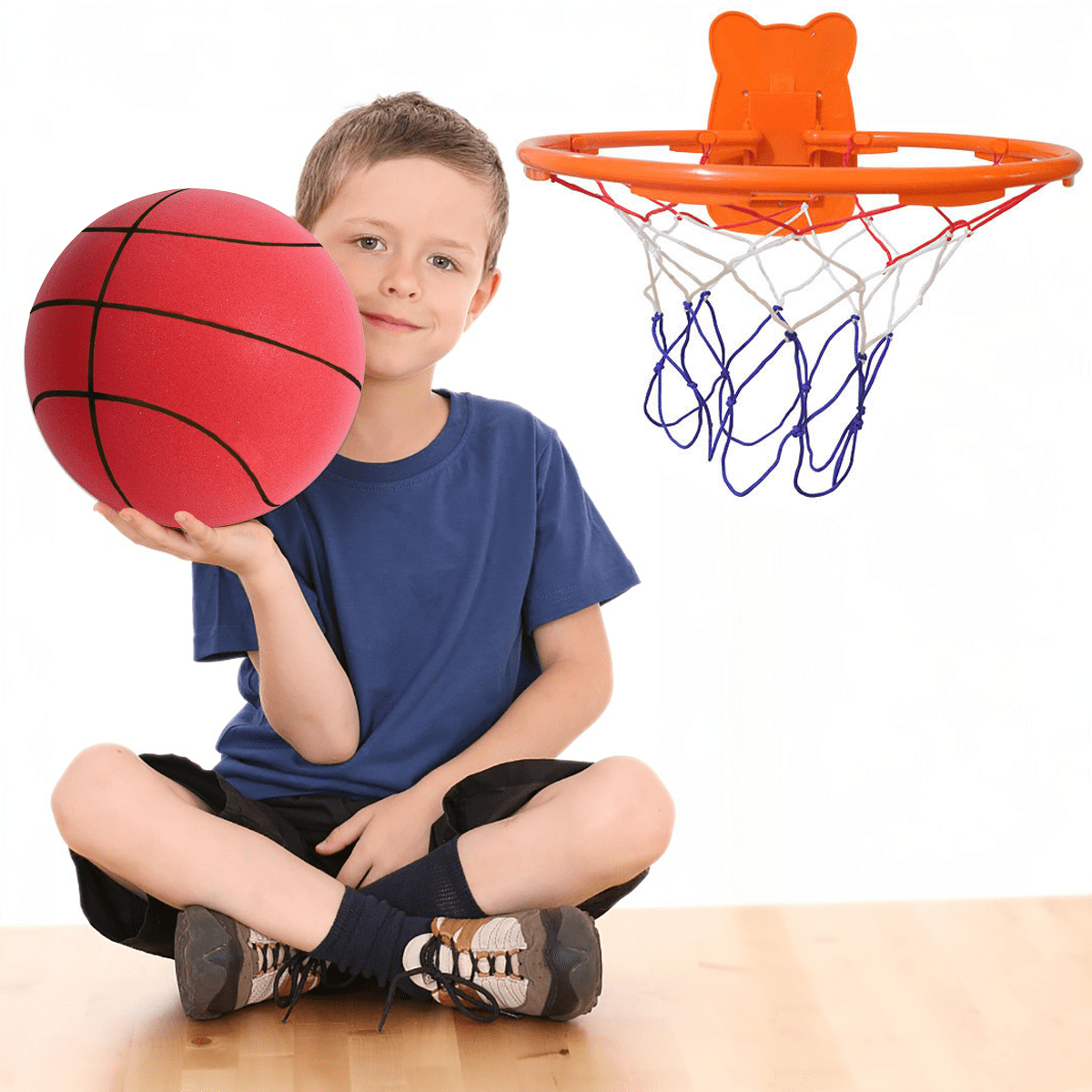 2024 Newest Silent Basketball Dribbling Indoor with Basketball Hoop ...