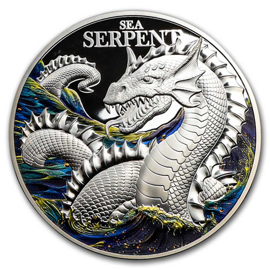 2024 Niue 2 oz Silver Proof Mythical Creatures; Sea Serpent - Walmart.com
