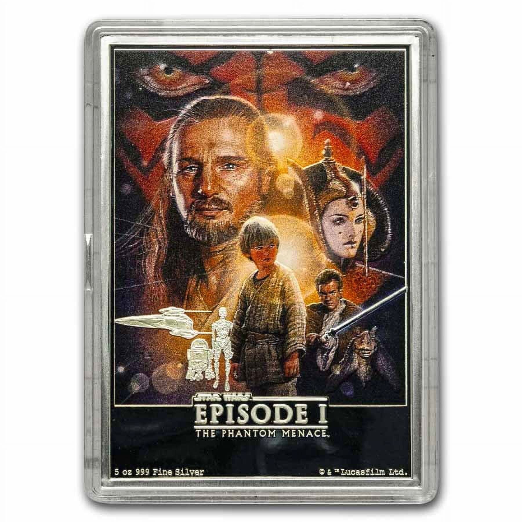 2024 Niue 5 oz Silver Star Wars The Phantom Menace Movie Poster ...