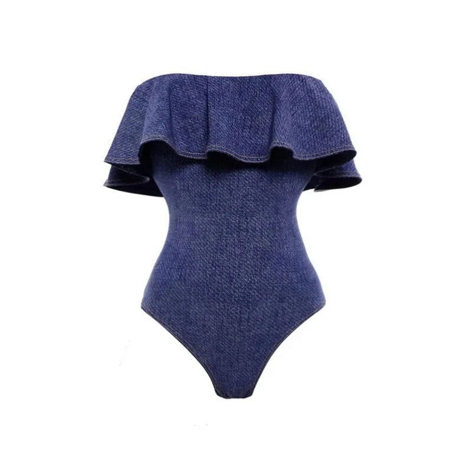 2024 One Piece Swimsuit and Skirt Swimwear Women Bandage Bodysuit ...