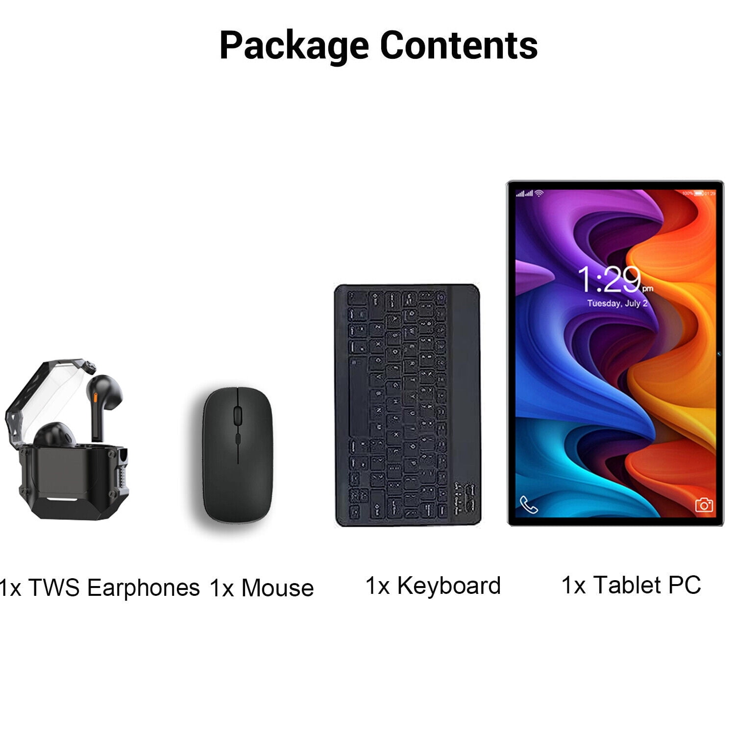 2024 Pad Android14 Tablet 10.1 In Tablet 12GB RAM 256GB 5G WiFi Bluetooth - Walmart.com