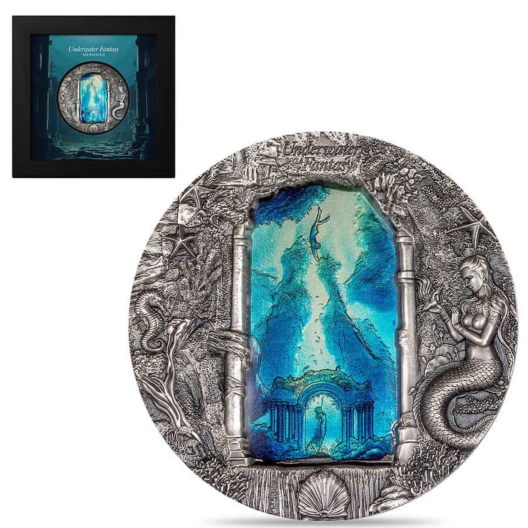 2024 Palau 3 oz Silver Underwater Fantasy Mermaids Coin - Walmart.com