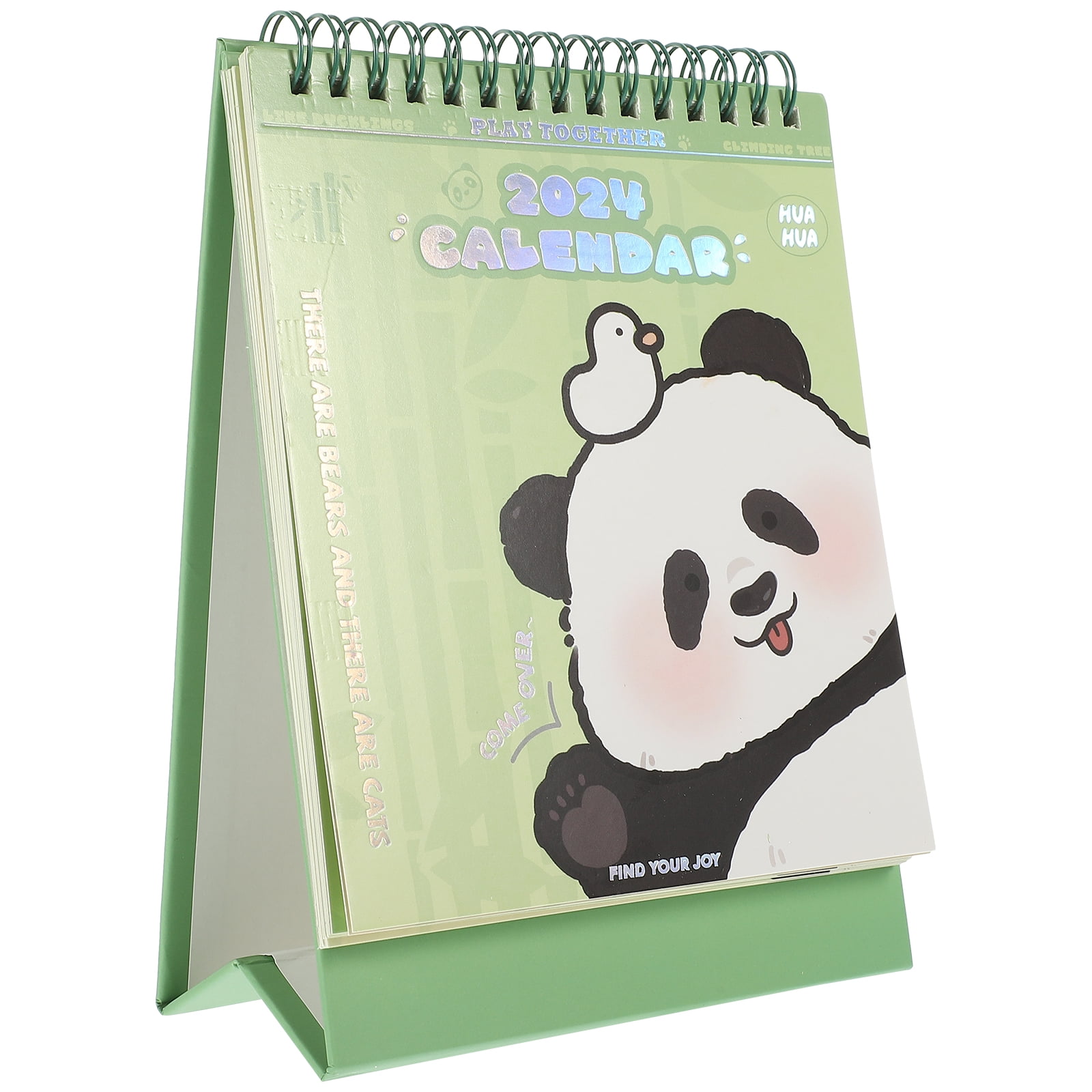 2024 Panda Desk Calendar Creative Decoration Check-in Planner Exquisite ...