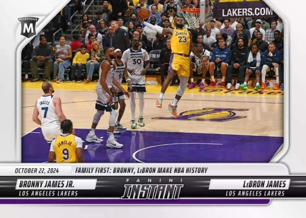 2024 Panini Instant Bronny James Jr./ LeBron James #26 (Family First ...