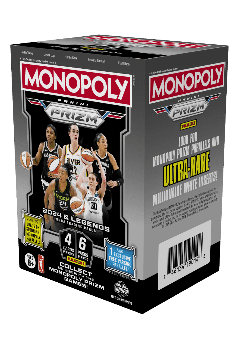 Panini 2024 Monopoly Prizm WNBA Trading Card Box, Rookies, Parallels ...