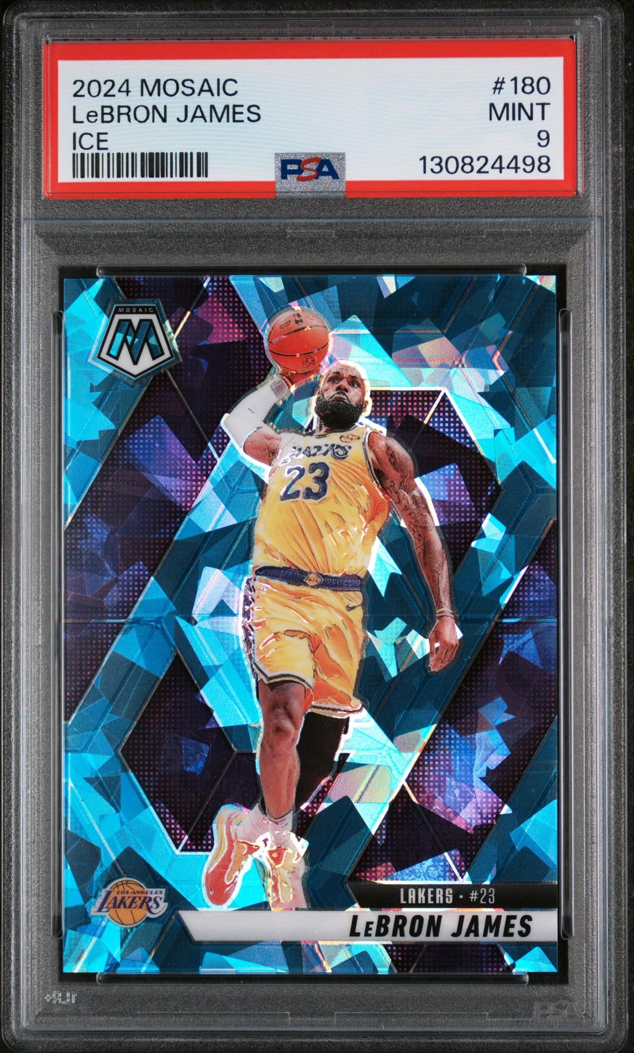 2024 Panini Mosaic Ice LeBron James #180 /125 PSA 9 - Walmart.com