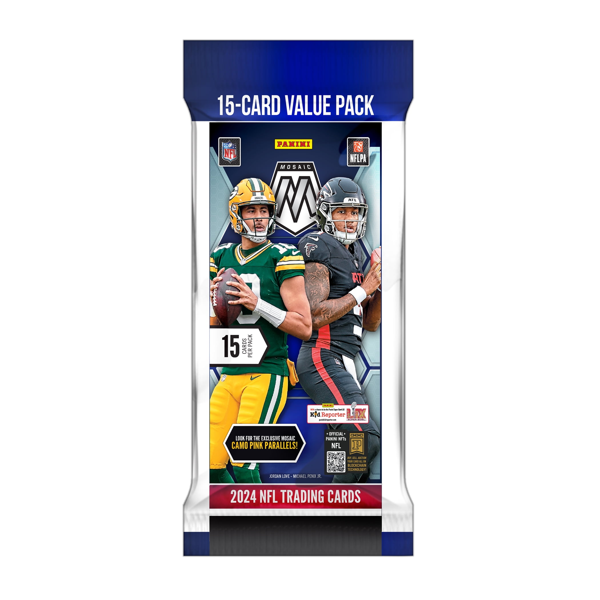 2024 Panini NFL Mosaic Football Trading Cards Fat Pack, 15 Cards ...