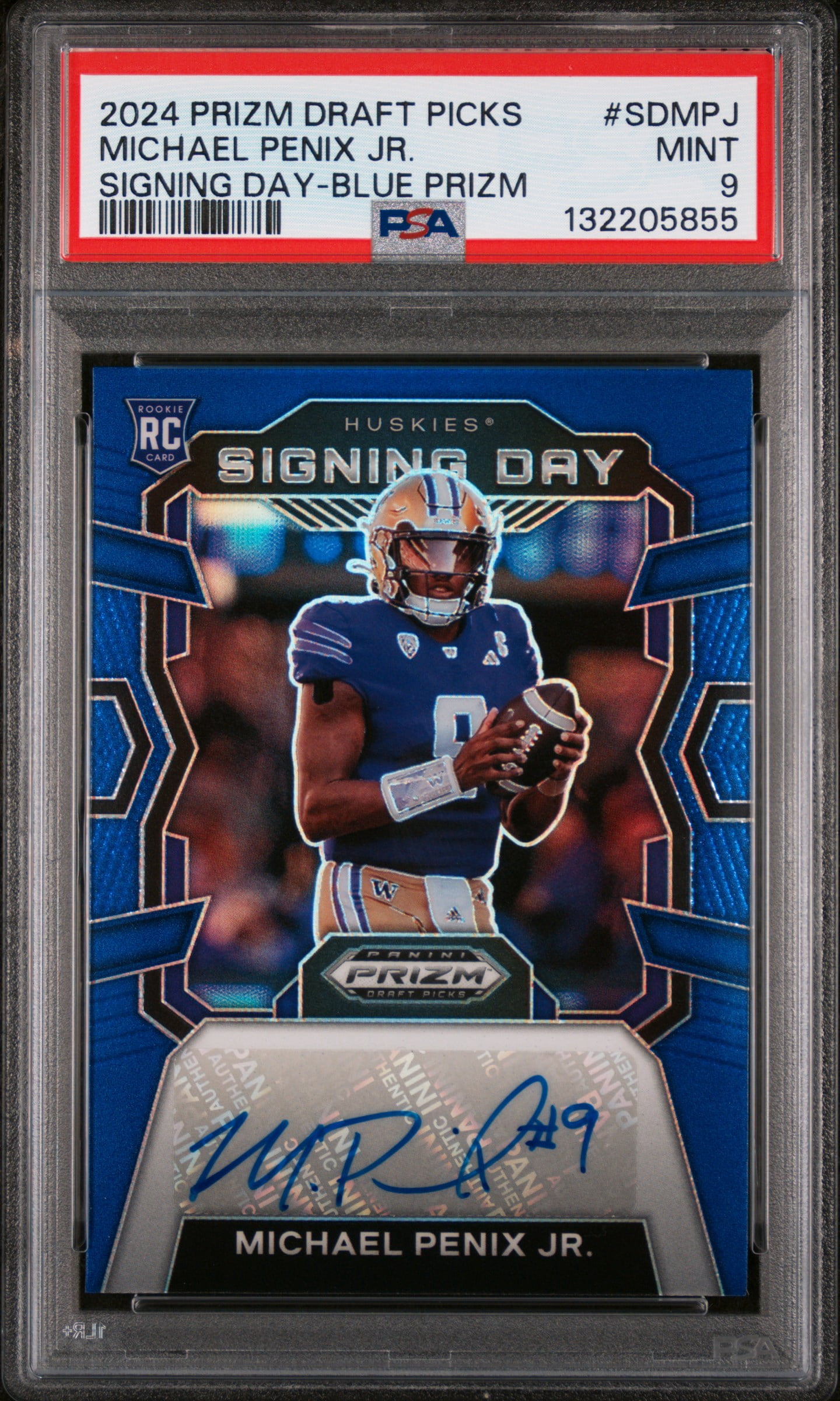 2024 Panini Prizm Draft Picks Signing Day Blue Michael Penix Jr. #SD ...