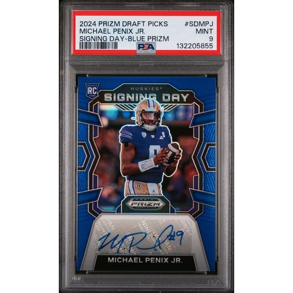 2024 Panini Prizm Draft Picks Signing Day Blue Michael Penix Jr. #SD ...