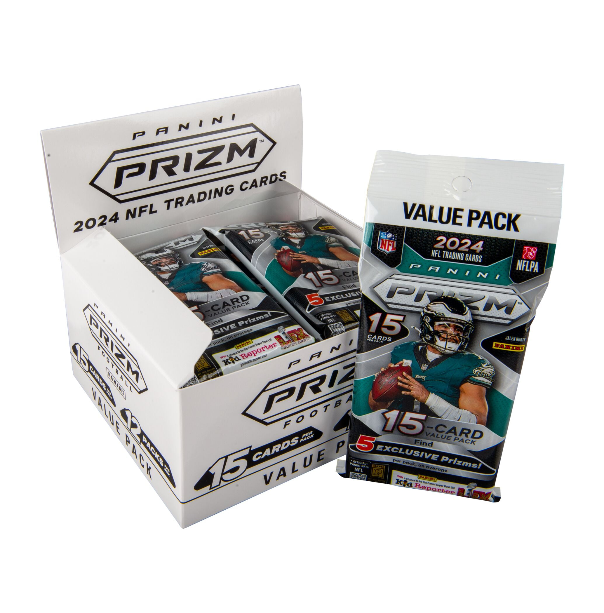 2024 Panini Prizm Football Value Pack 12-Count Box - Walmart.com