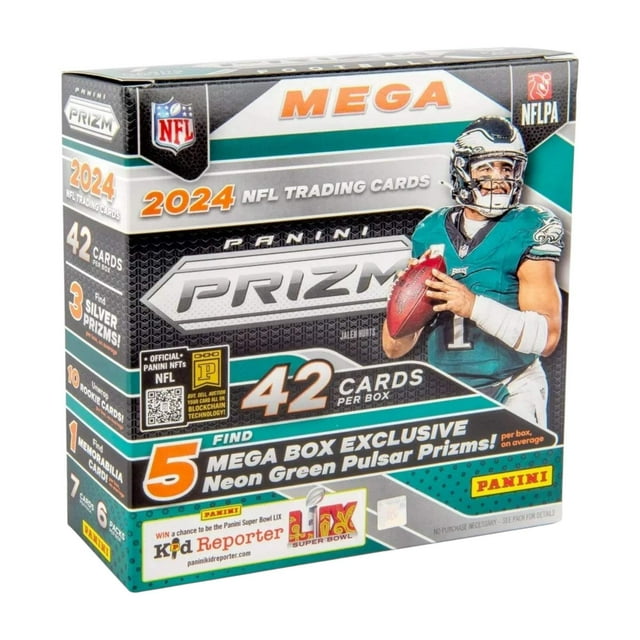 2024 Panini Prizm NFL Football Sealed Mega Box - 42 Cards - Walmart.com