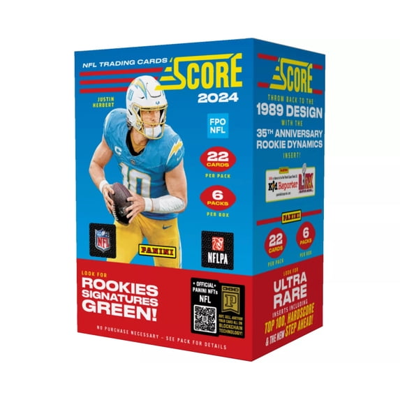 2024 Panini Score Football Trading Cards NFL Blaster Box, 22 Cards ...