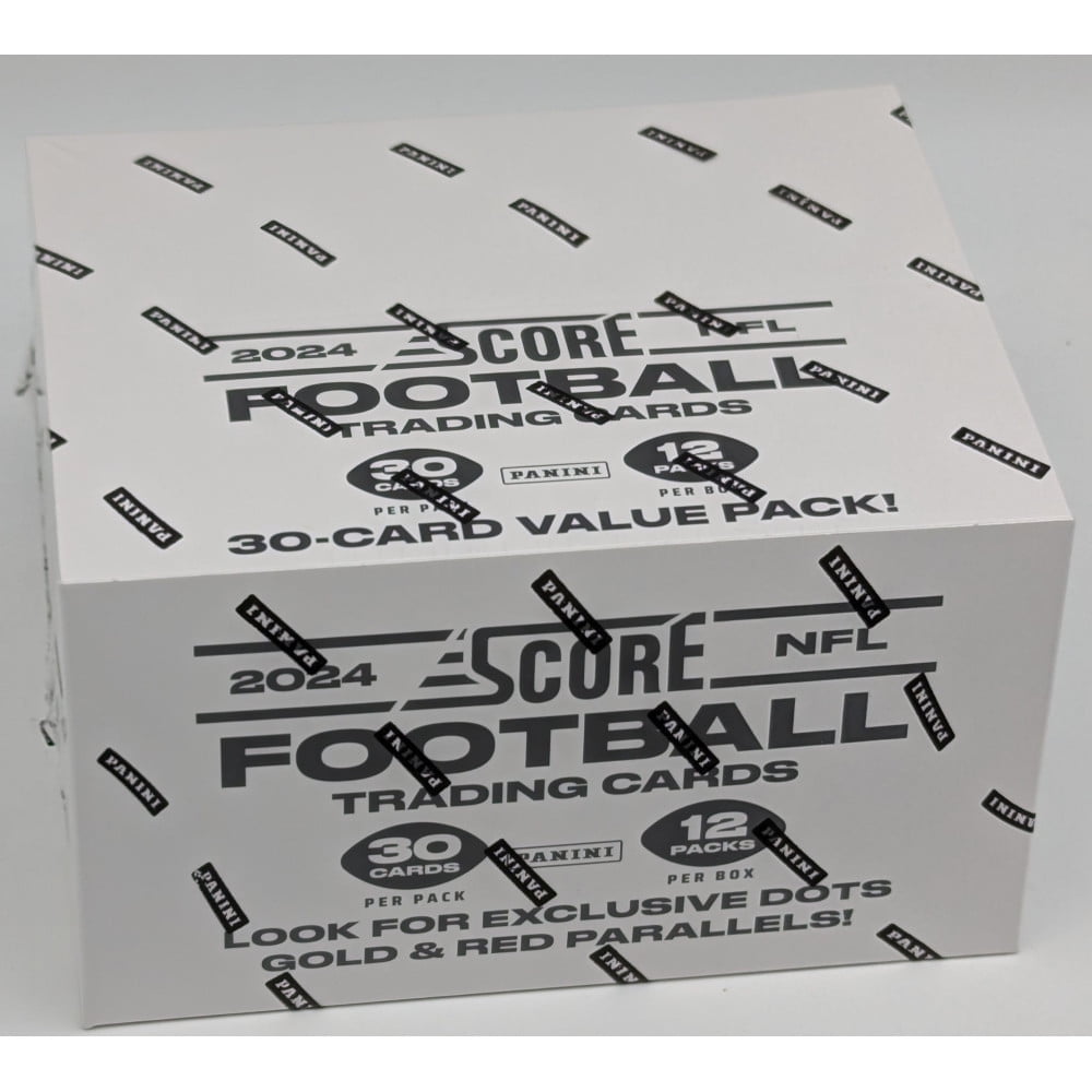 NFL Panini 2024 Score Football Trading Card VALUE Box (12 Fat Packs ...