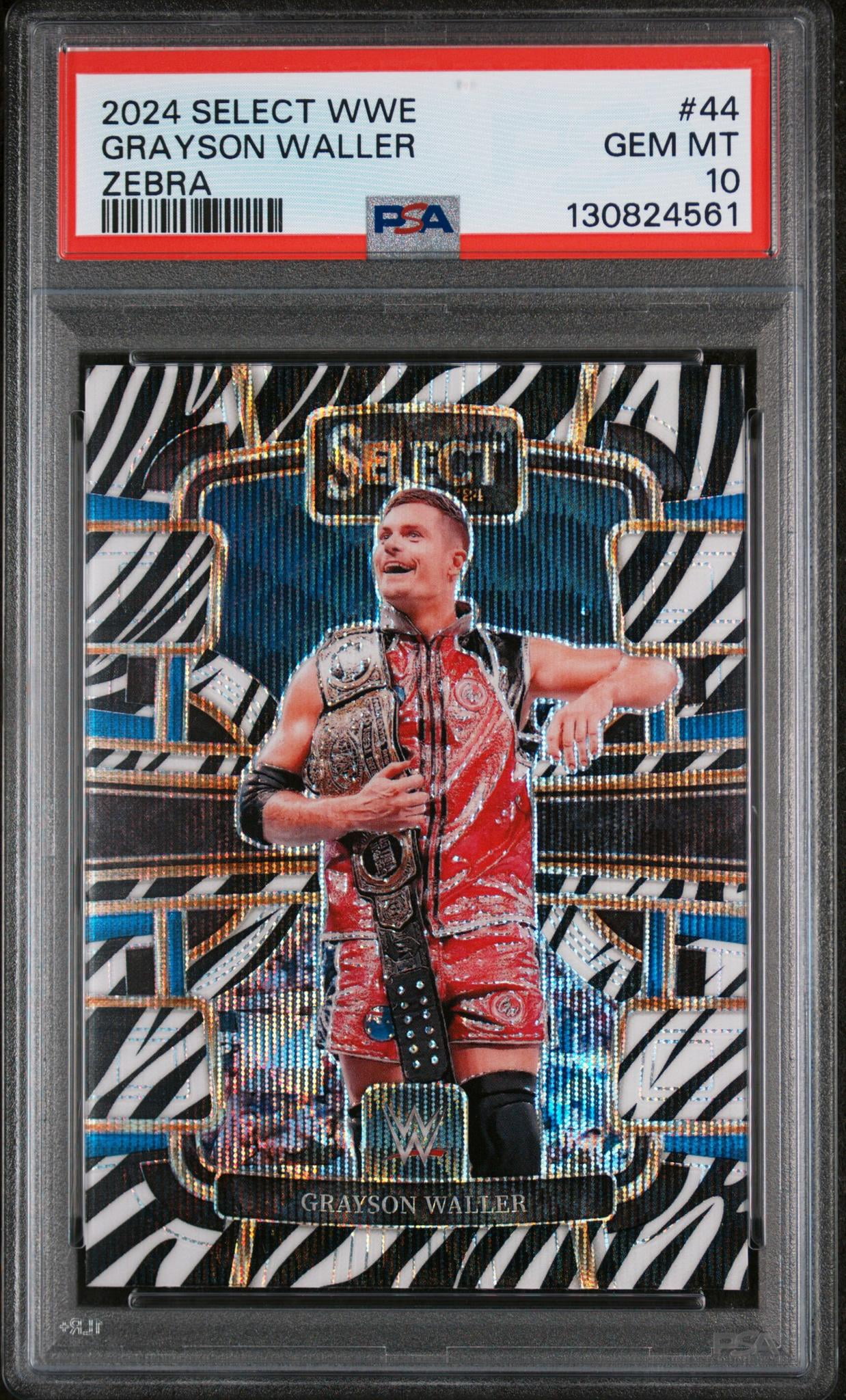 2024 Panini Select WWE Zebra Grayson Waller #44 PSA 10 - Walmart.com