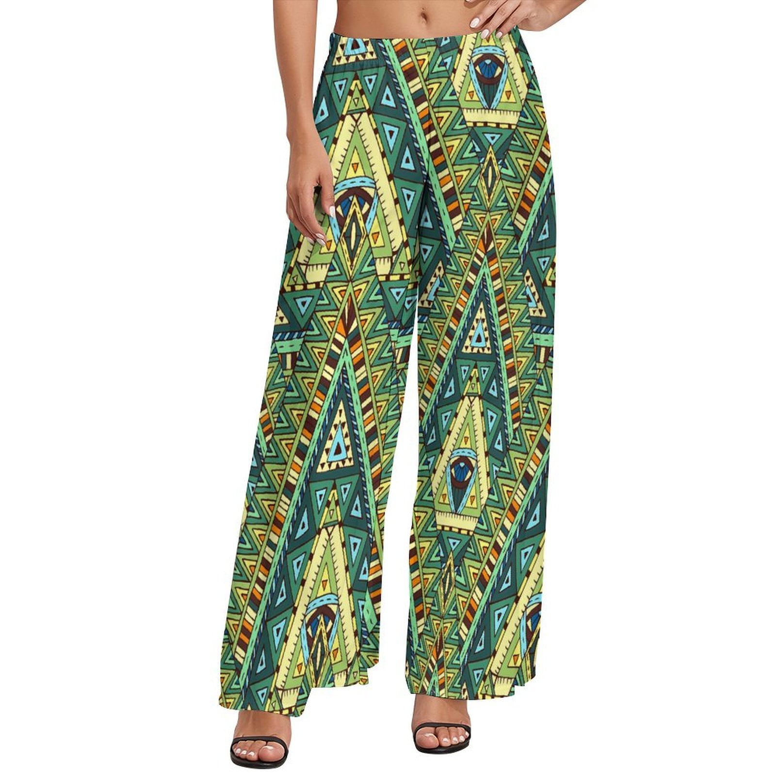 2024 Pants Wide Custom Fashion Korean Trousers Kawaii Print Patchwork ...