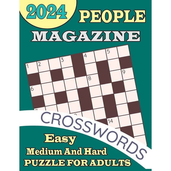 2024 People Magazine Crossword puzzle For Adults: Crossword Brain Game ...