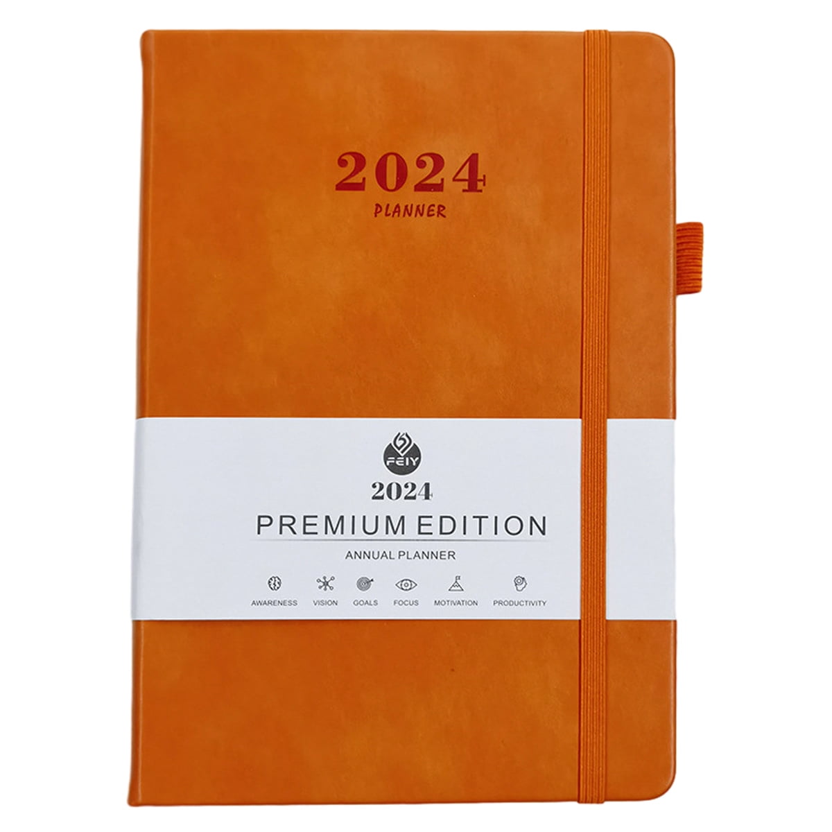 2024 Planner Weekly&Monthly Calendar Book AgendaLeather Daily Planner ...