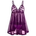 2024 Plus Size Lingerie Sparkly Lingerie Lace Bow Nightwear Sleepwear