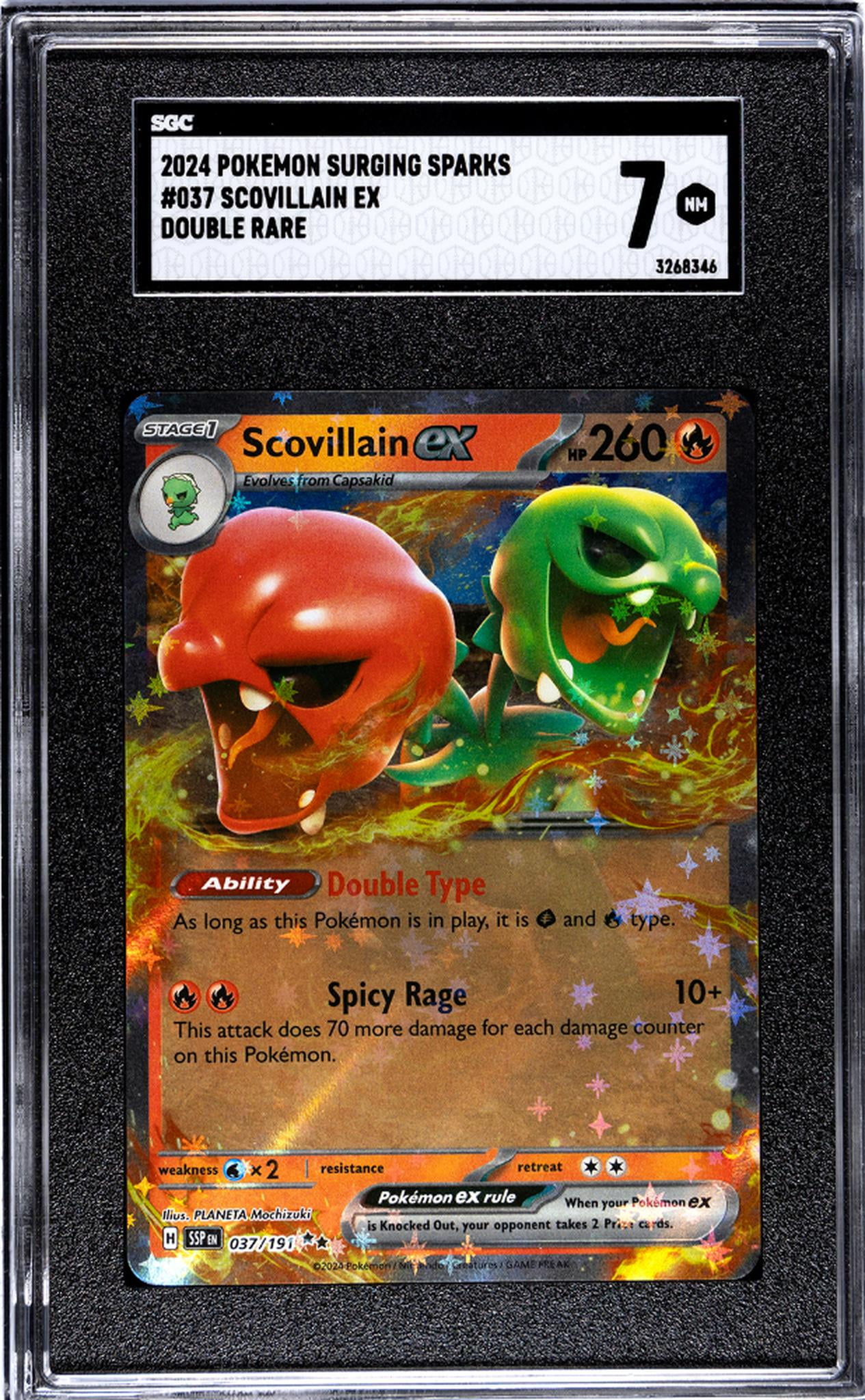 2024 Pokemon Surging Sparks #037 Scovillain Ex SGC 7 - Walmart.com