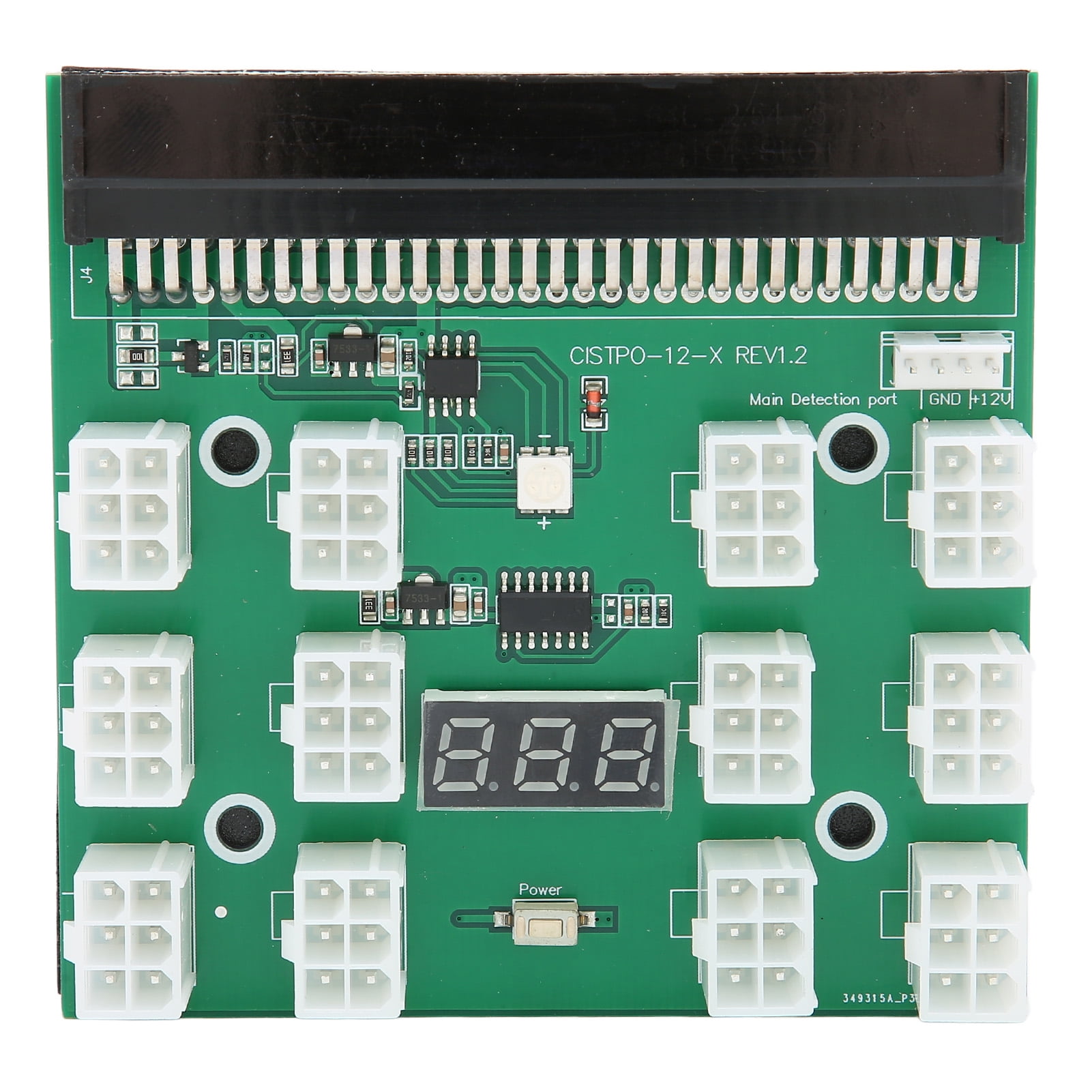 2024 Power Breakout Board 12 Ports 6pin 1600W Server Power Distribution ...