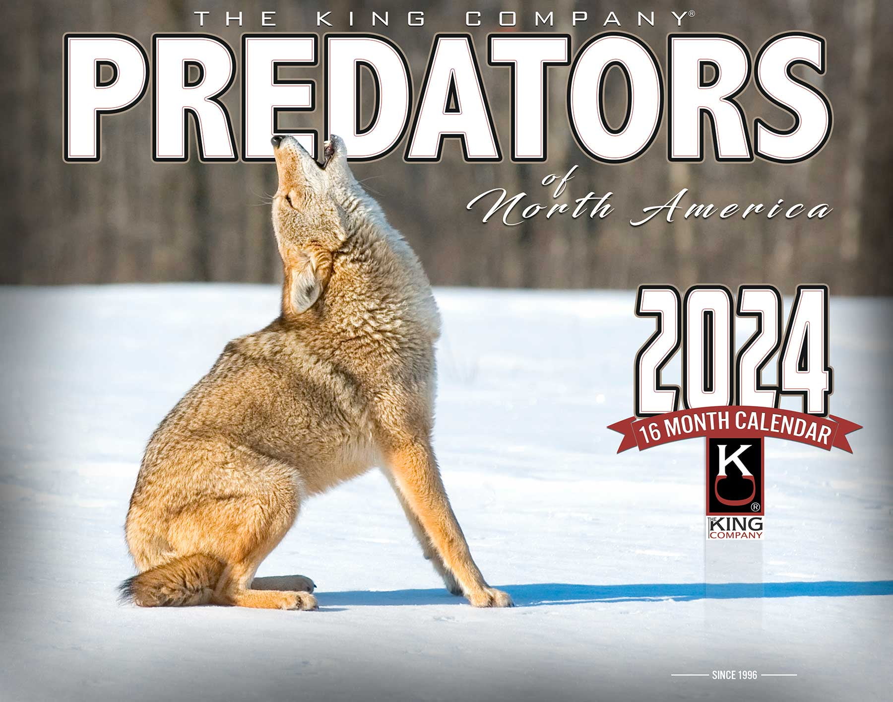 2024 Predators Wall Calendar 16-Month X-Large Size 14x22, Best Cougar ...