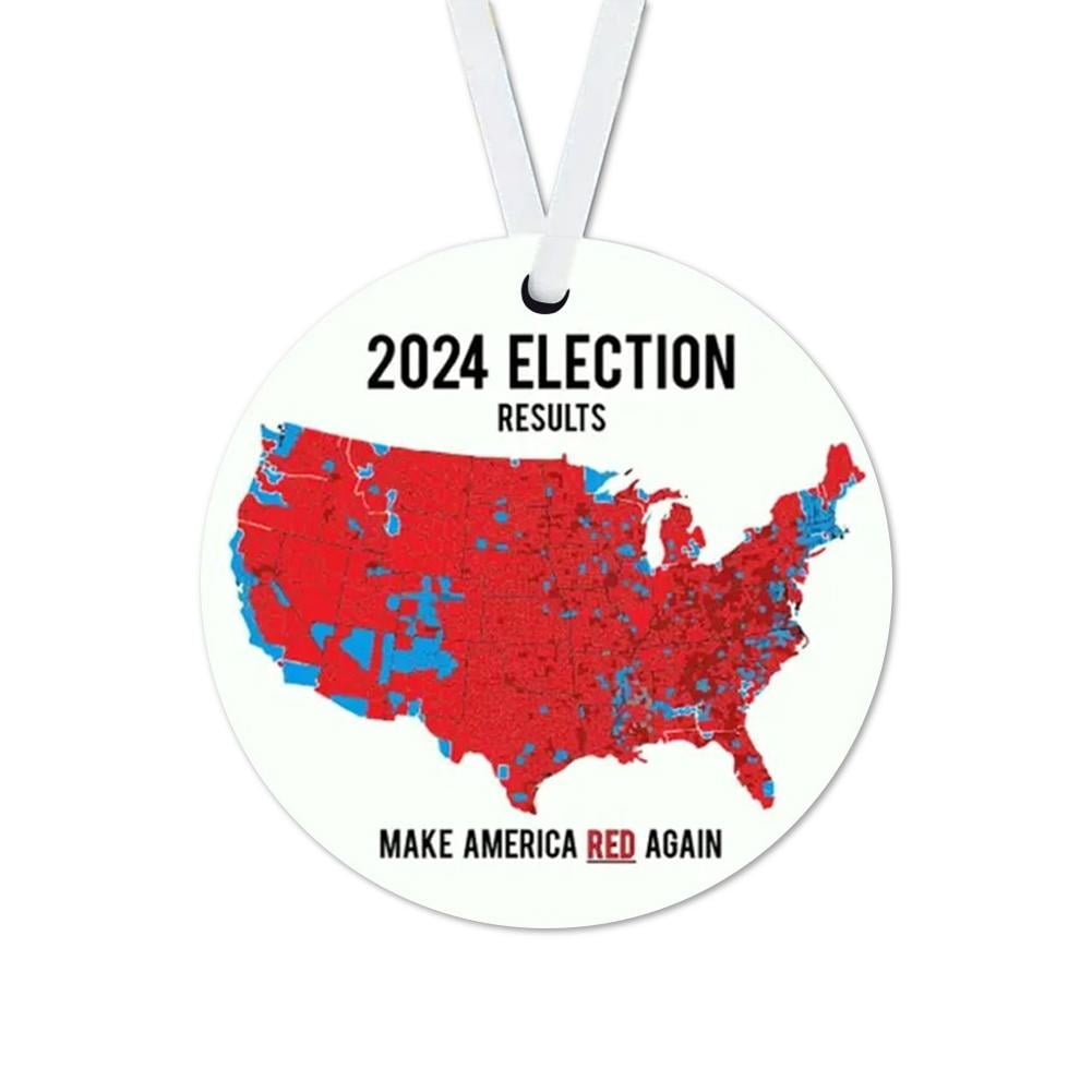 2024 Presidential Ornaments,US Election Map 2024 Ornament,Election ...