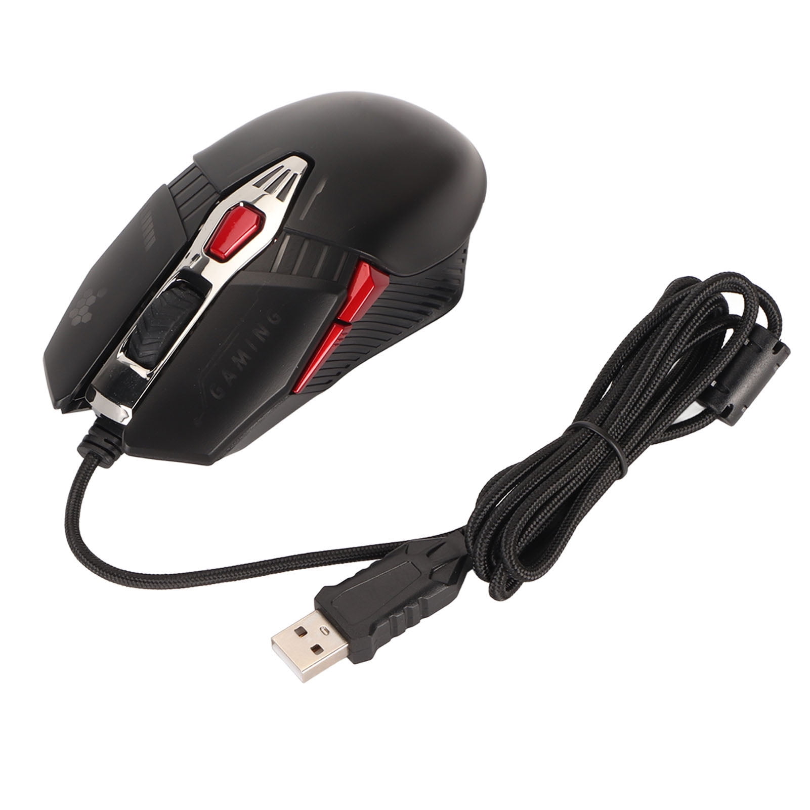 2024 RGB Gaming Mouse Wired Silent 7200 DPI Optical Gamer Mice with ...
