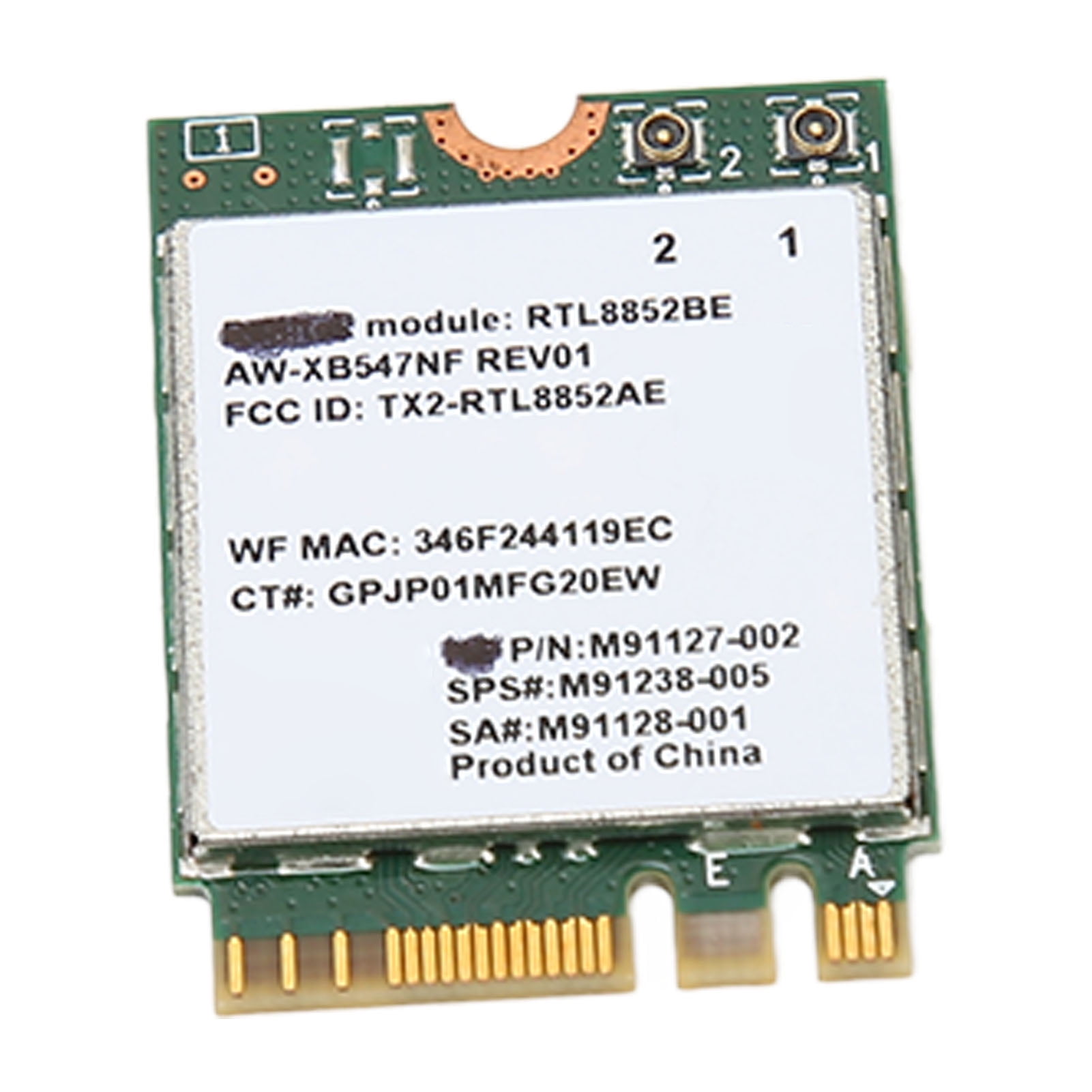 2024 RTL8852BE Network Card 2.4G 5G Dual Band 1800Mbps Bluetooth 5.2 M ...