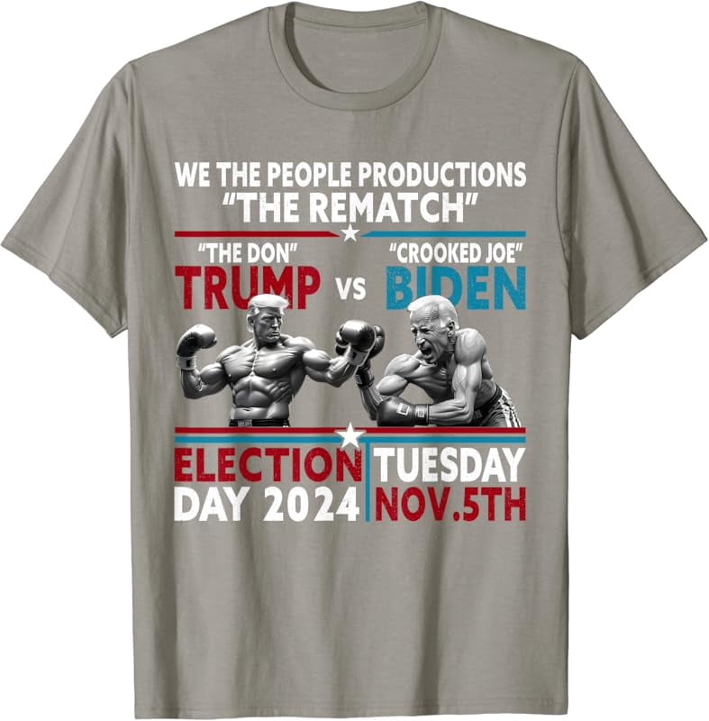 2024 Rematch Trump vs. Biden Election Humor 2024 Vote Trump T-Shirt ...