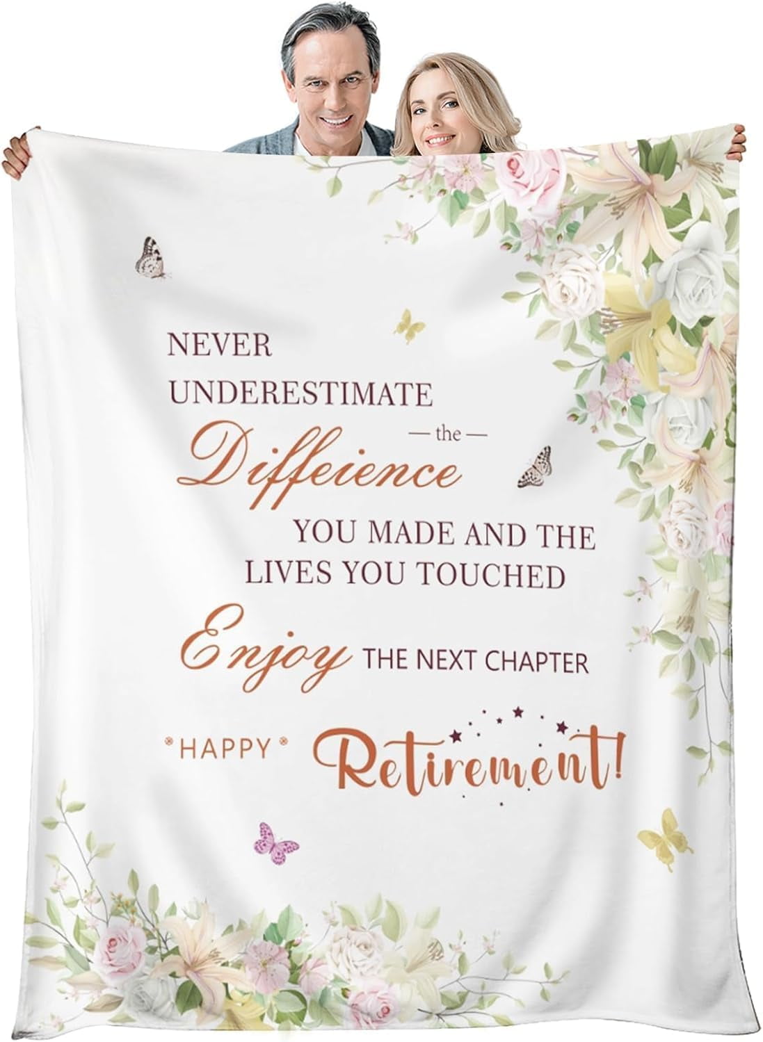 2024 Retirement Throw Blanket 60 x 50 Inch – Soft Farewell Blanket for ...