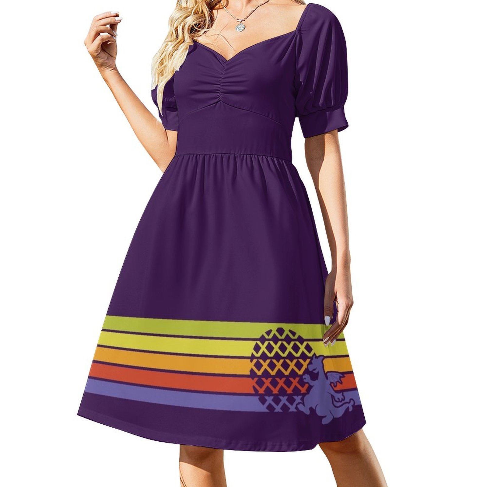 2024 Retro Dragon Stripes Dress prom dress party dresses women Cocktail ...