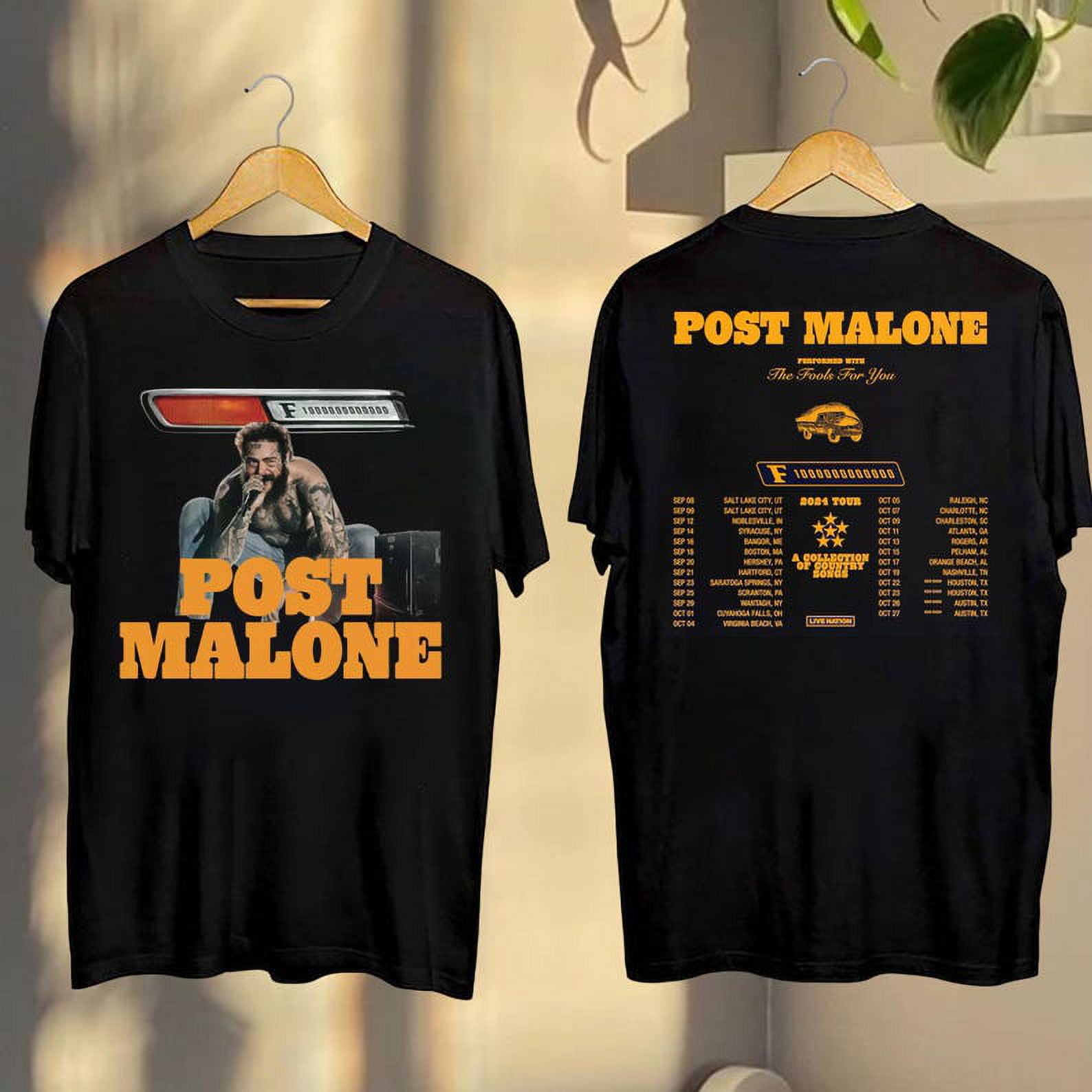2024 Retro Post Malone Shirt, Post Malone The F-1 Trillion Tour Shirt ...
