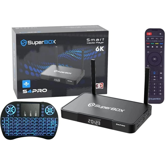 2024 S4 Pro Android 6K Smart Streaming Box TV with Voice Control Remote ...