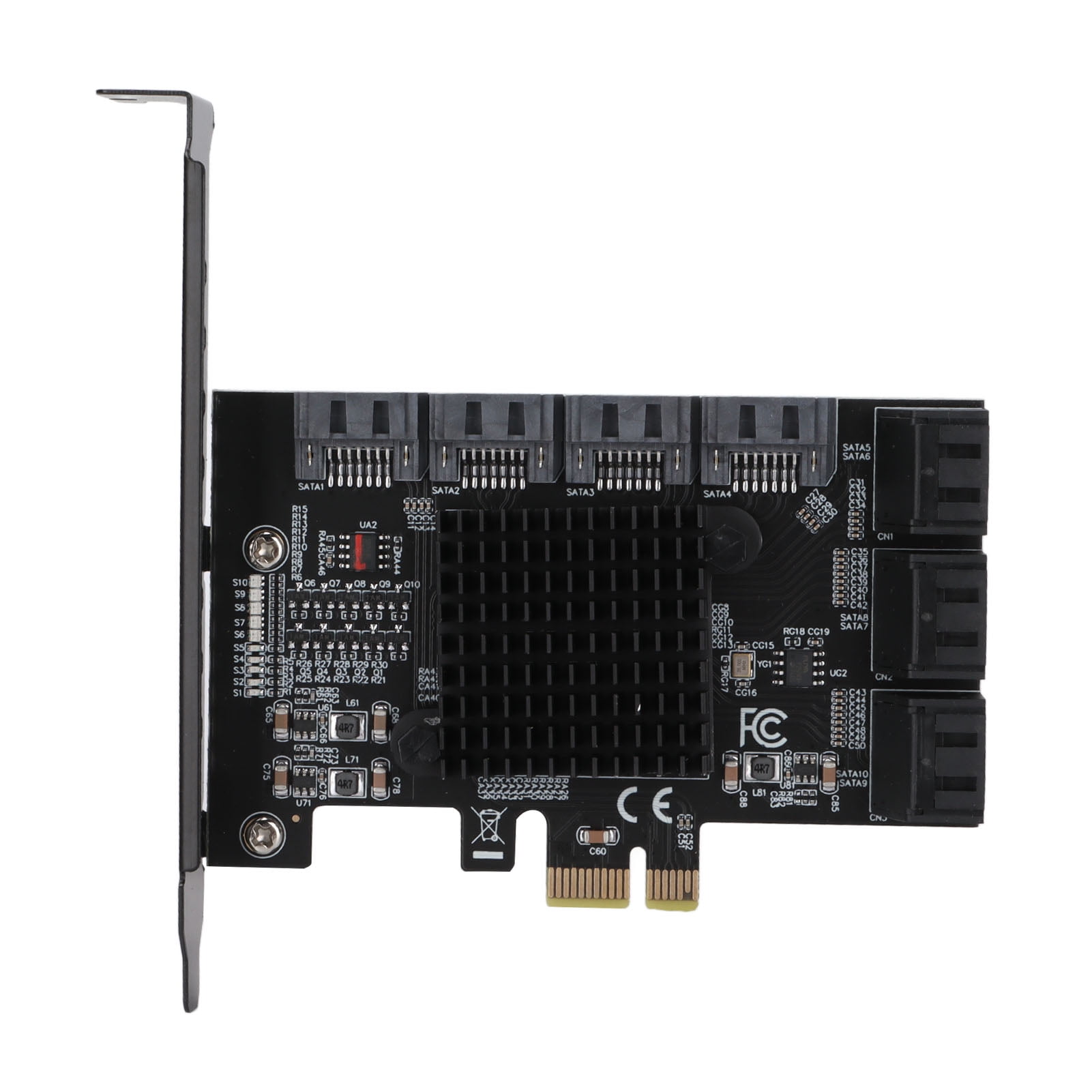 2024 SATA PCI E Card IDE/AHCI Mode ASM Chip 7 Pin Connection Terminals ...