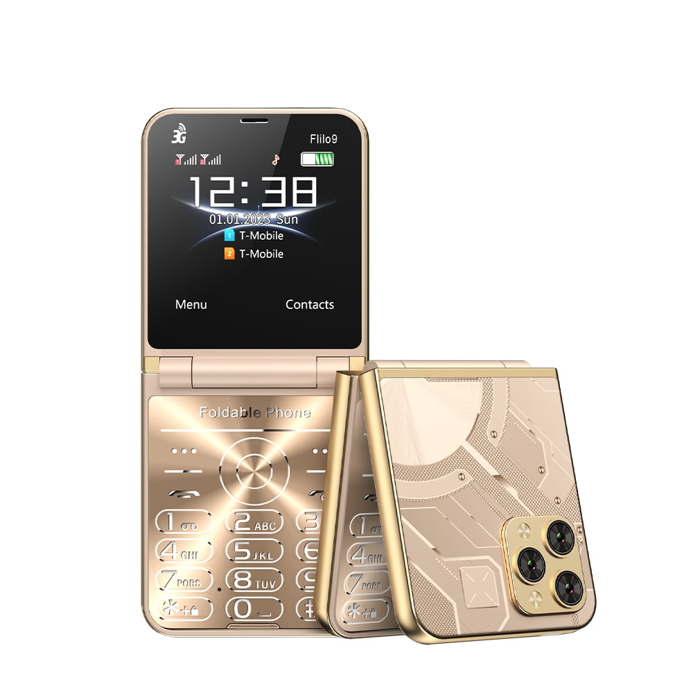 2024 SERVO Flilo9 3G WCDMA Cellphone Foldable 2 SIM Card Speed Dial ...