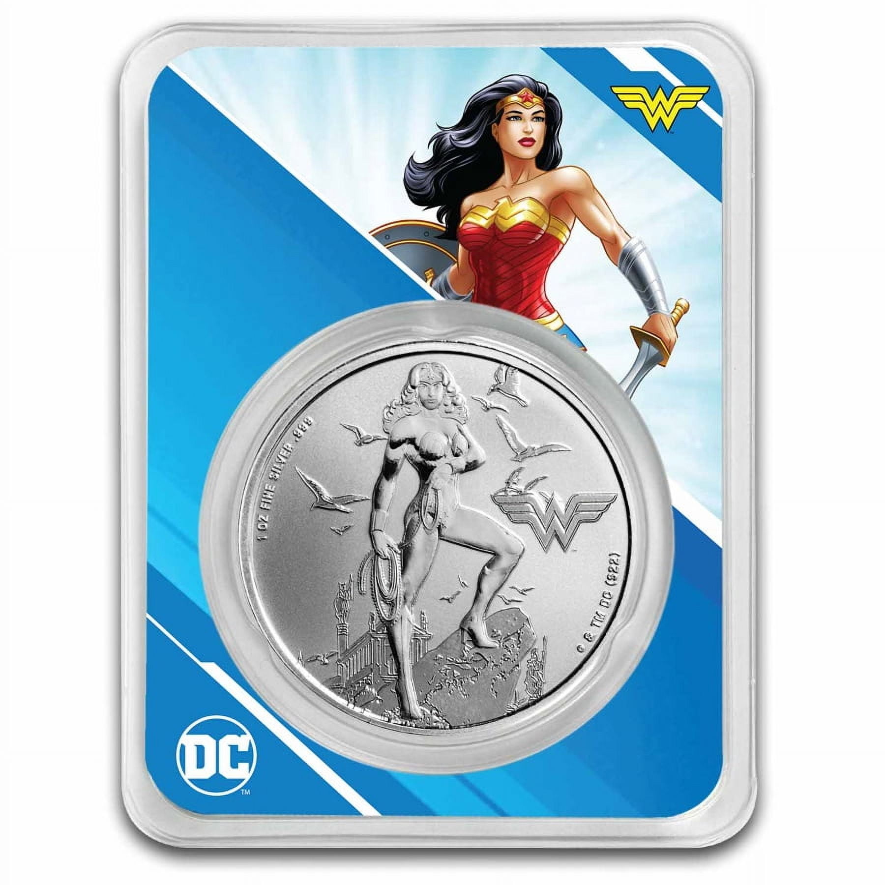 2024 Samoa 1 oz Silver DC Comics Wonder Woman BU (with TEP) - Walmart.com